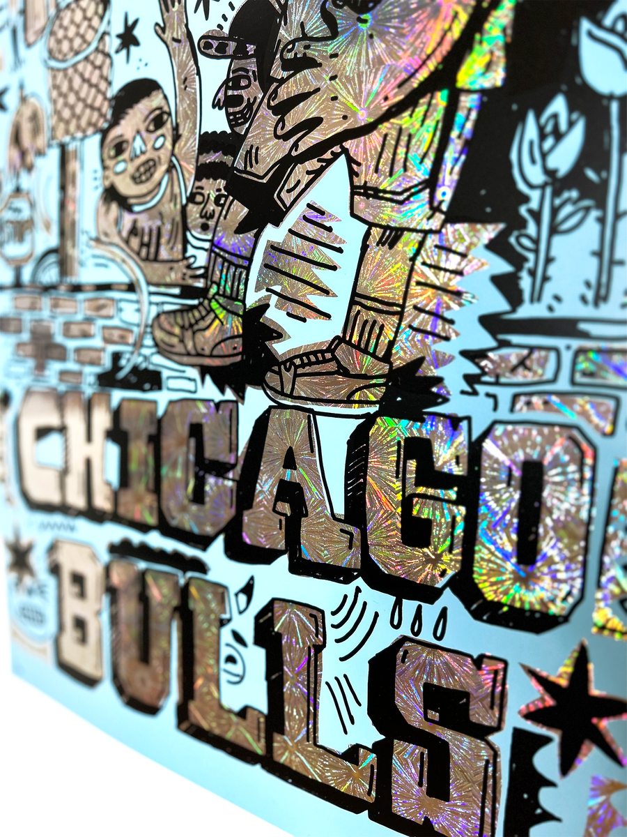 "HOMETEAM" Foil Variant #2 (Blue) by Sentrock – ALL STAR PRESS